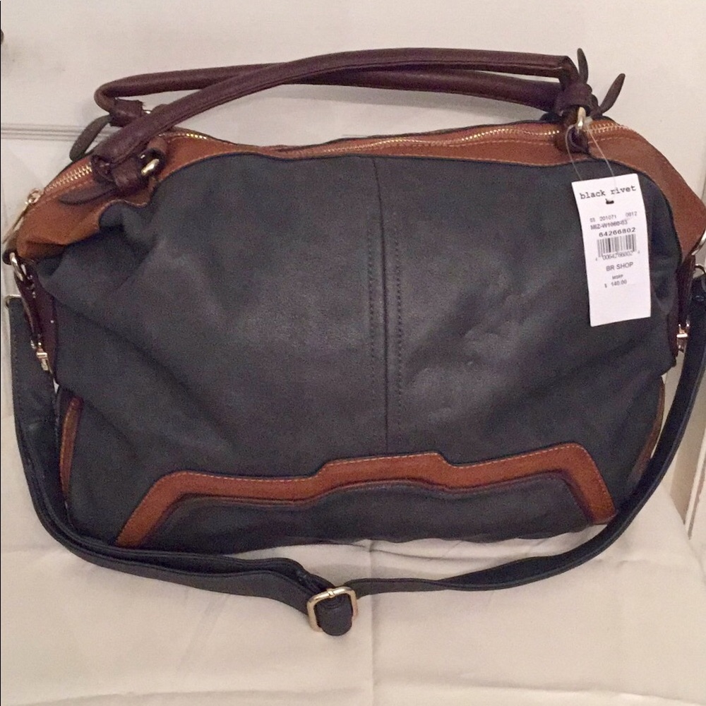 Nwt Miztique Green/Tan Handbag - Never Used - Gem